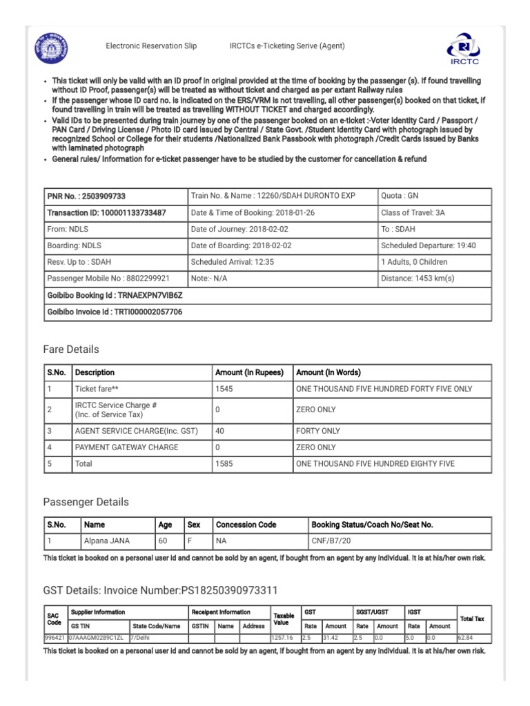 Goibibo Document | PDF | Identity Document | Ticket (Admission)