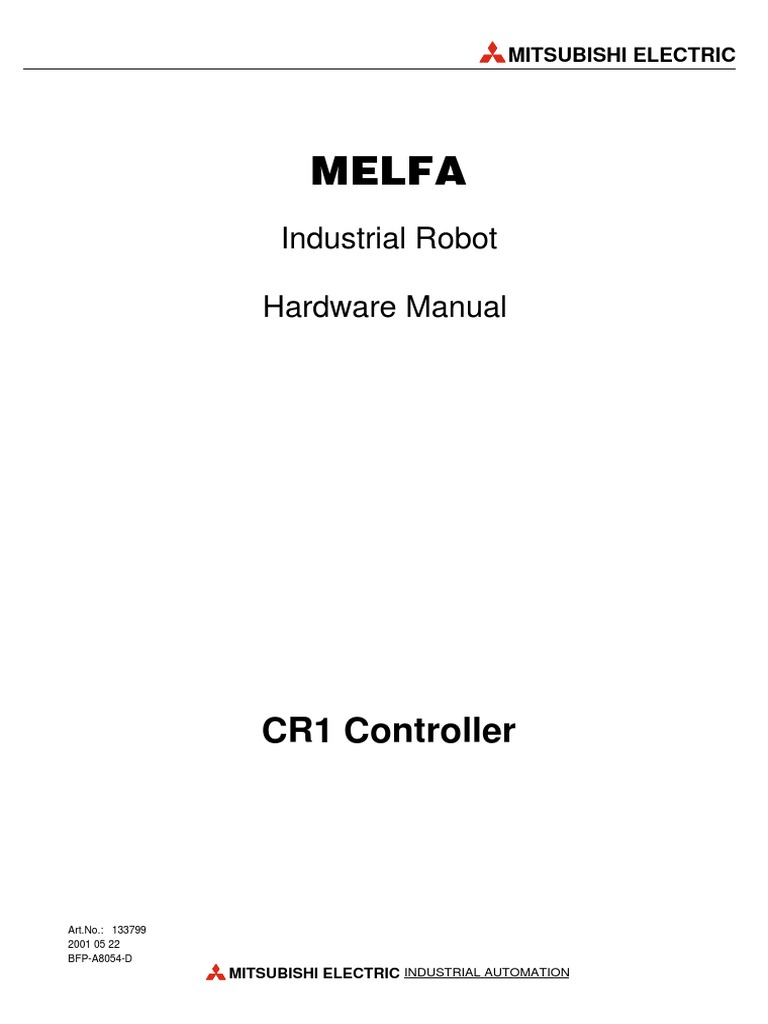Melfa: Industrial Robot Hardware Manual | PDF | Switch | Electrical ...