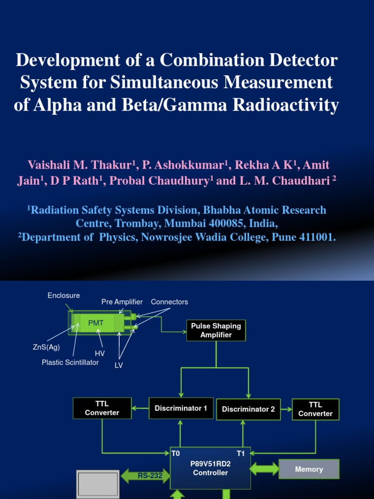 Development of A Combination Detector System For Simultaneous ...