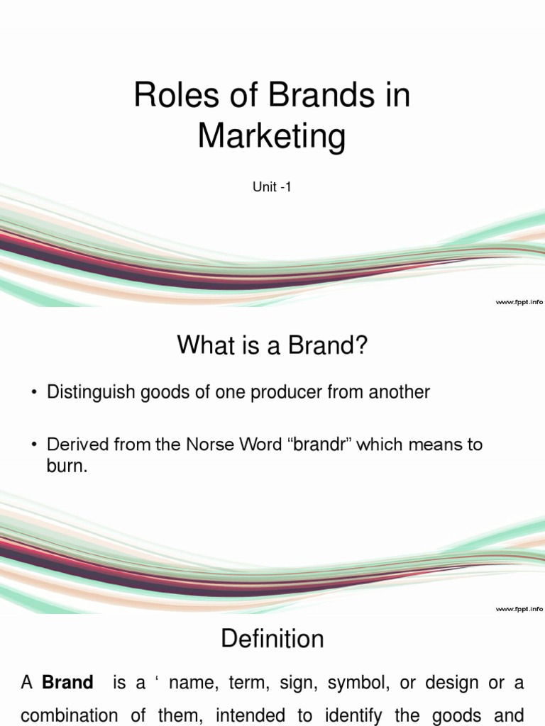 Unit 1 Brand Management 1 | PDF | Brand | Brand Management