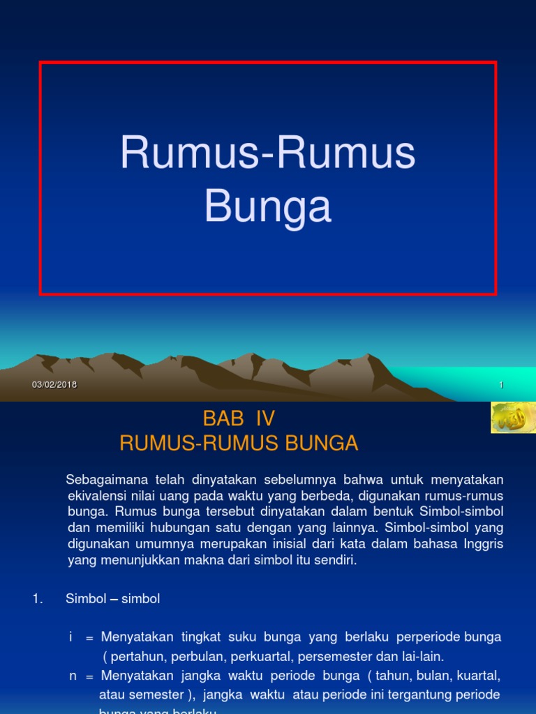 Rumus-Rumus Bunga | PDF