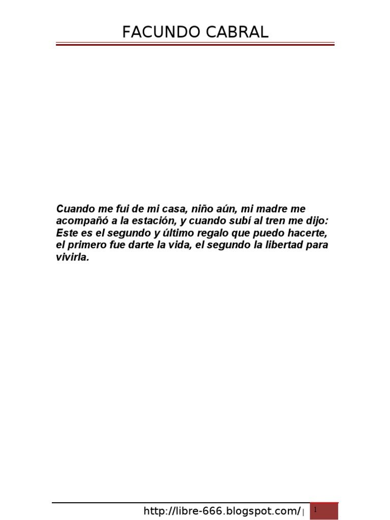 FACUNDO CABRAL (Segunda Parte) | PDF | Madre Teresa | Amor