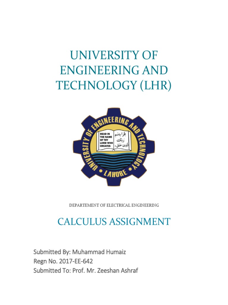 Calculus Front Page | PDF
