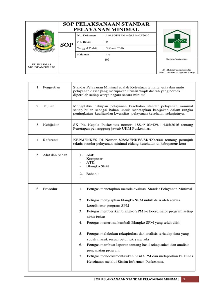 Sop SPM | PDF | Bisnis