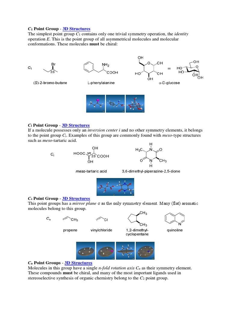 Point Group | Download Free PDF | Tetrahedron | Chirality (Chemistry)