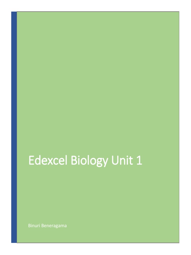 Edexcel Biology Unit 1 Notes | PDF | Heart Valve | Ventricle (Heart)