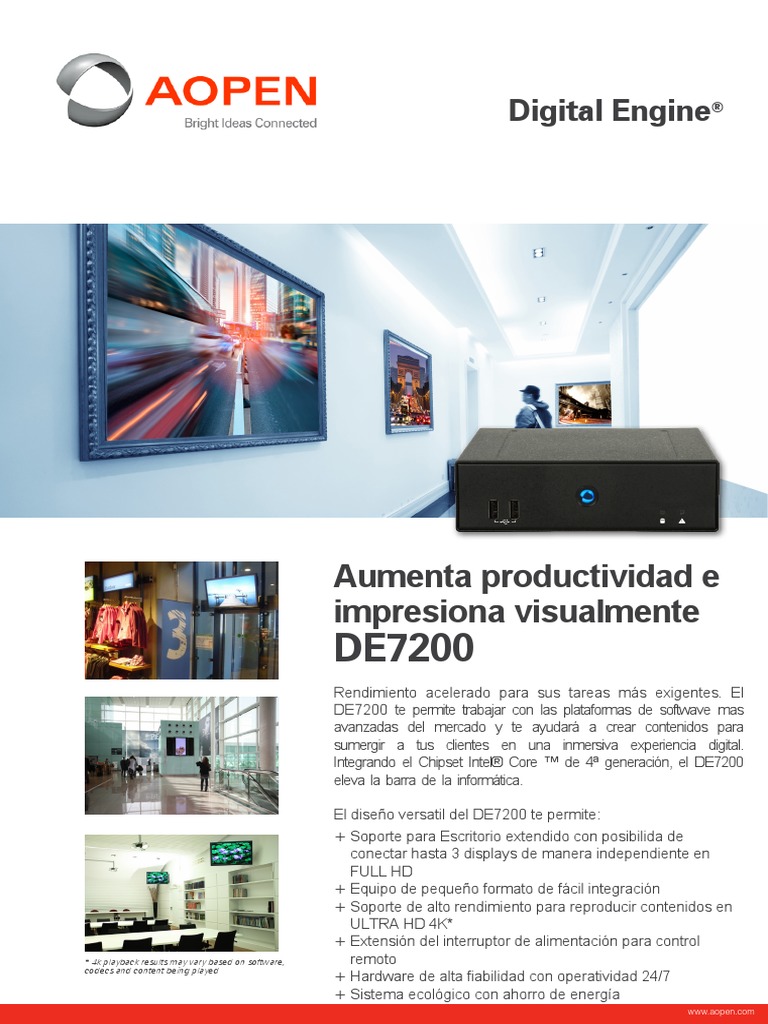AOPEN DE7200 Spanish Spec | PDF | Ingenieria Eléctrica | Ingeniería ...