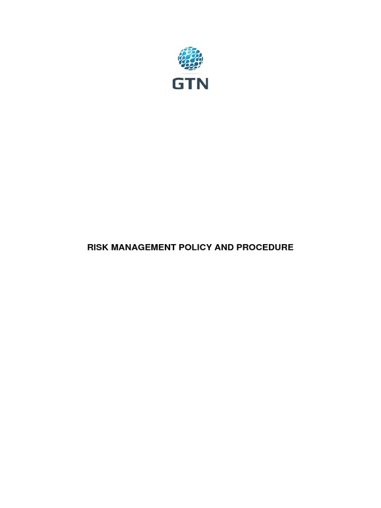 GTN Limited Risk Management Policy | PDF | Risk Management | Risk ...