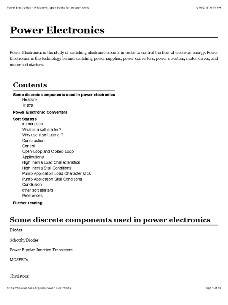 Power Electronics - 2 Books For An Open World | PDF | Power Electronics ...