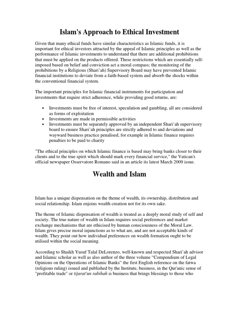 Intro To Islamic Finance | PDF | Islamic Banking And Finance | Sharia