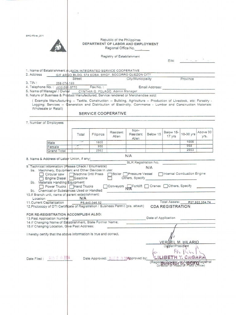 DOLE NCR Rule 1020 | PDF