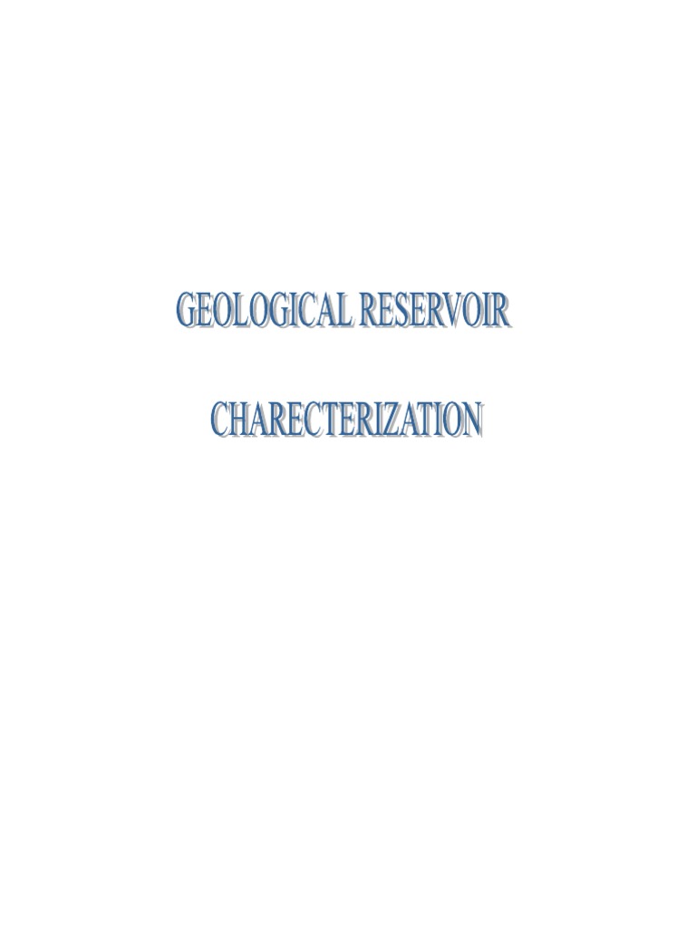 Geological Reservoir Charecterization | PDF | Sedimentary Rock ...