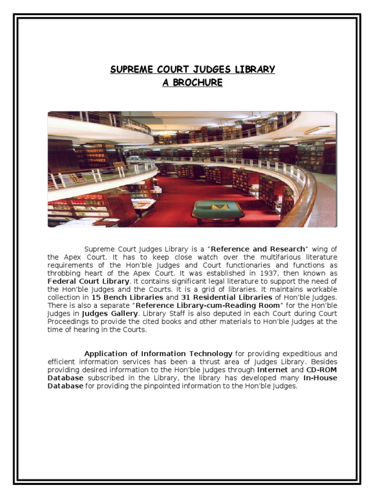 Library Brochure | PDF | Libraries | Information Science