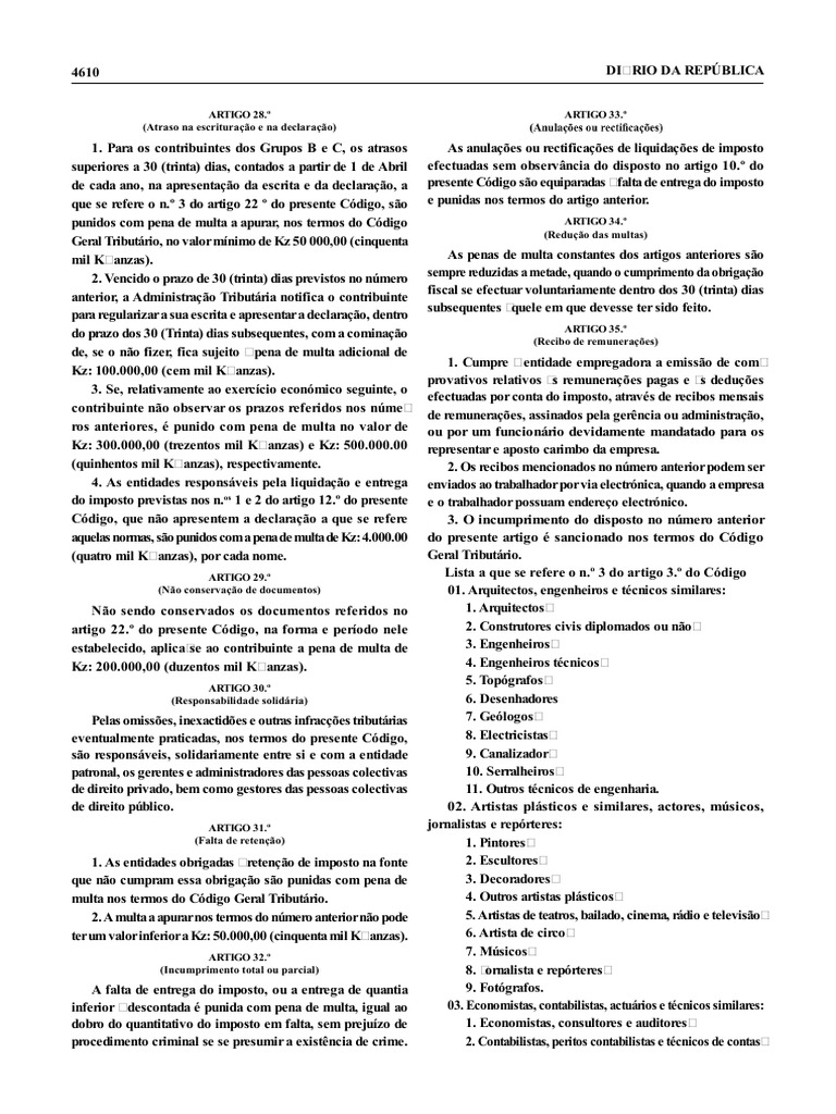 02 Lei N - º 18 - 14 - Código de IRT | PDF