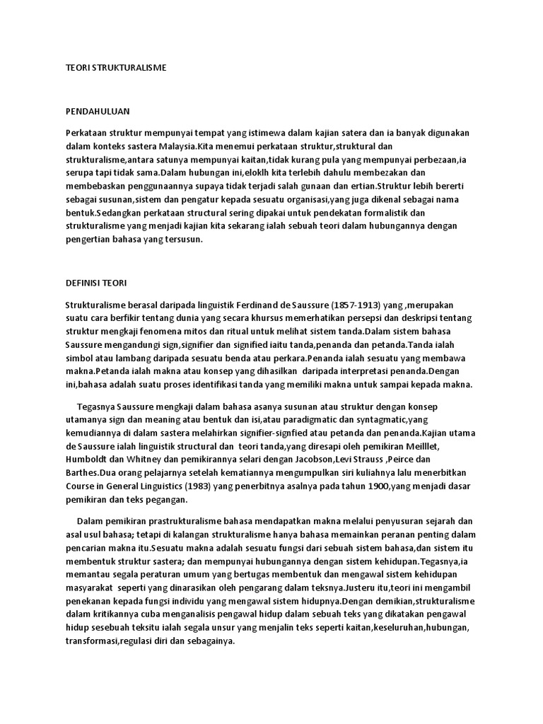 Teori Sastera Pascamoden | PDF