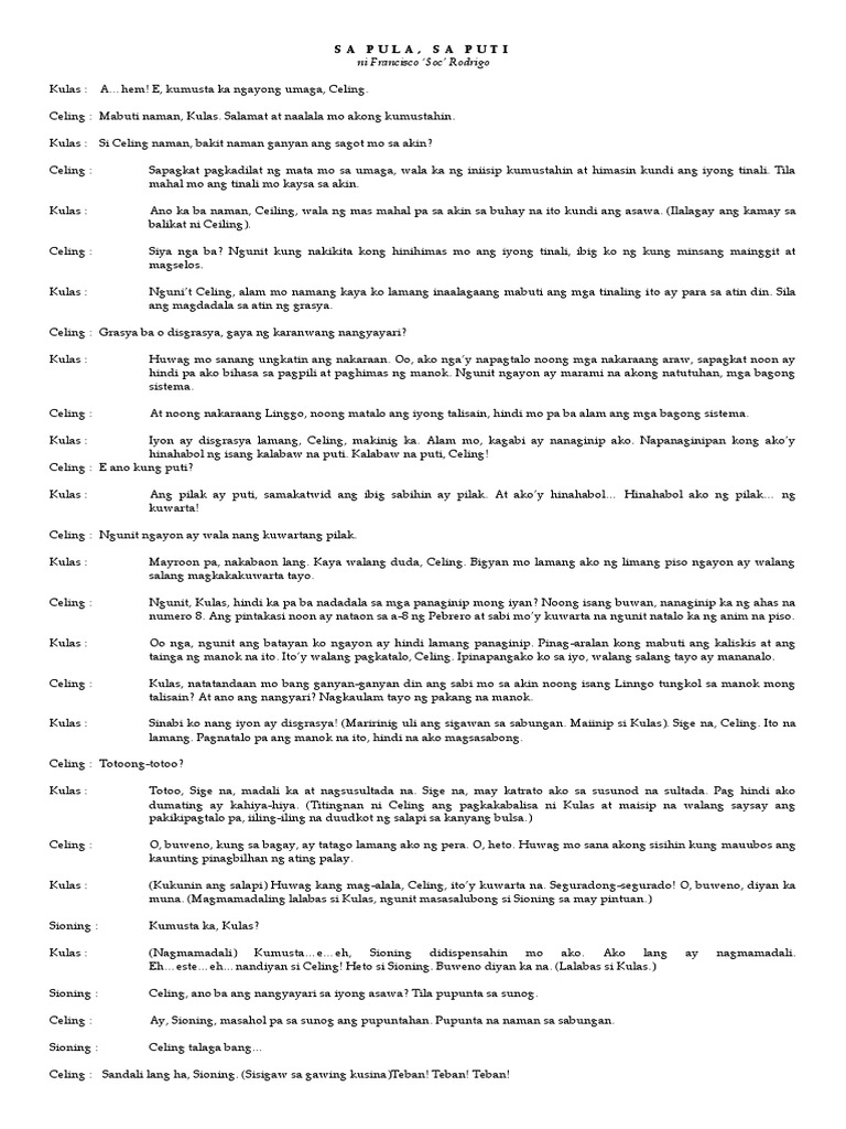 Sa Pula Sa Puti Dula