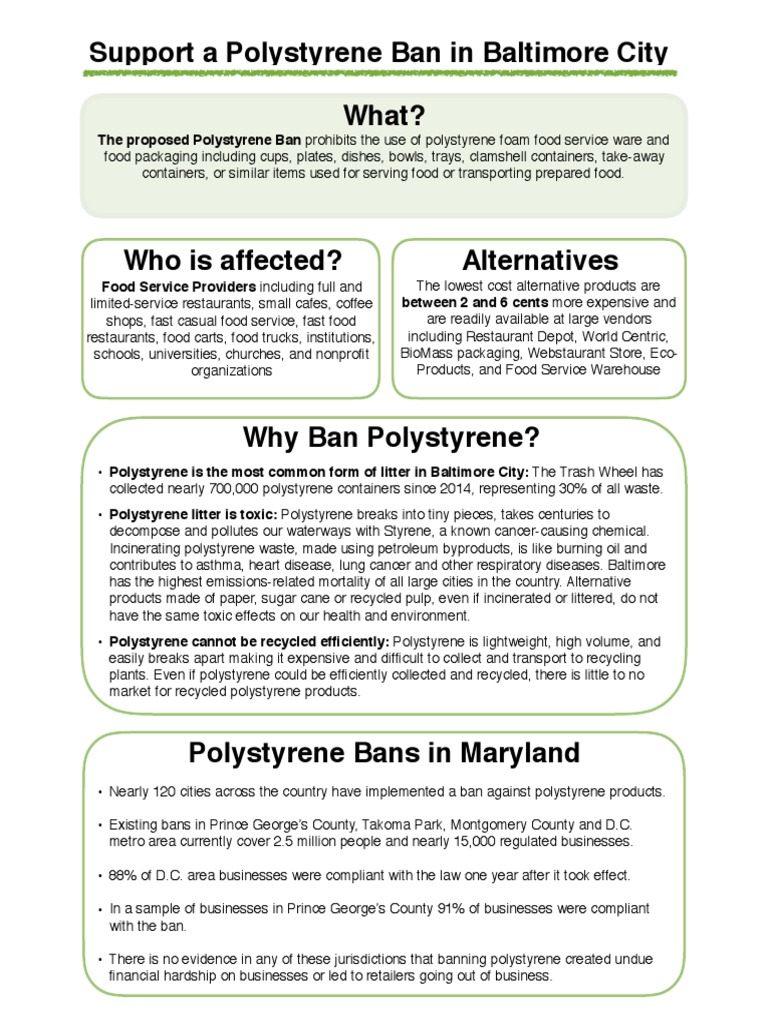 Polystyrene Fact Sheet | PDF | Polystyrene | Recycling