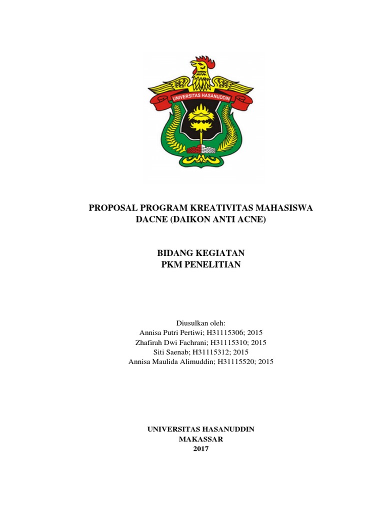 Sampul Lembar Pengesahan PKM | PDF