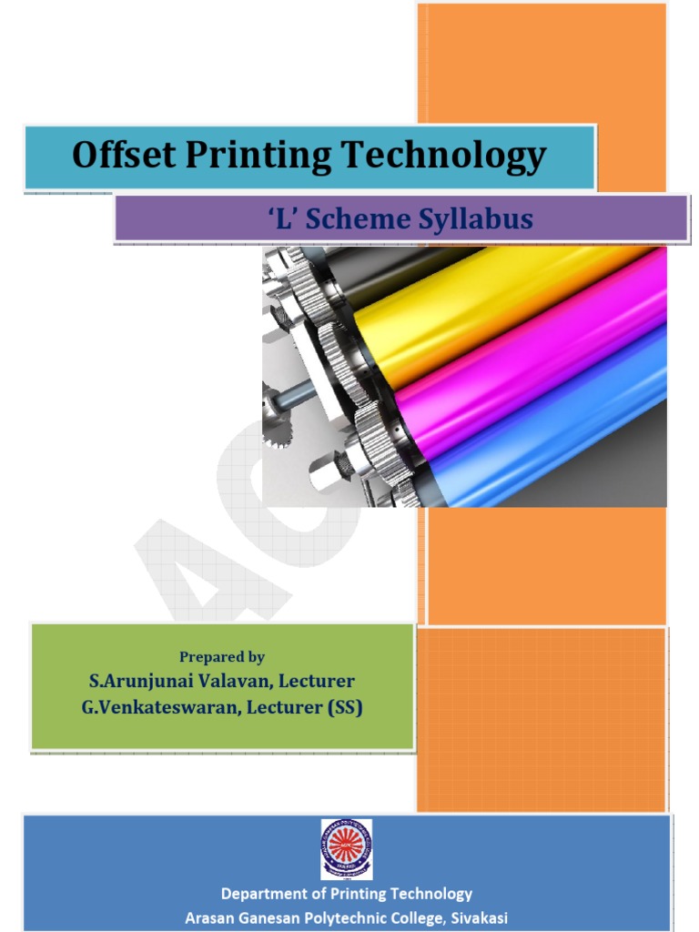 4offset Printing Technology PDF | PDF | Lithography | Ph