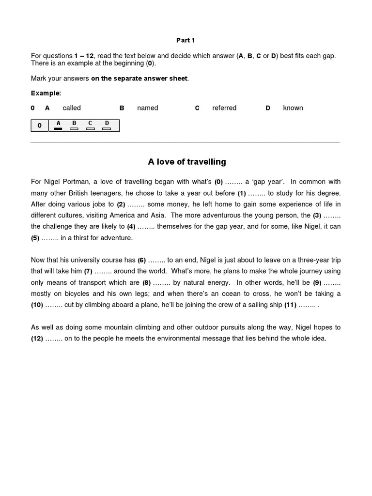 FCE Use of English Full Test Teacher Handbook 08 PDF | PDF