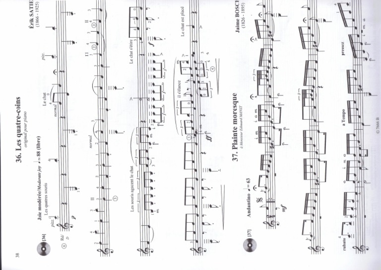 Les Quatre-Coins - Erik SATIE PDF | PDF