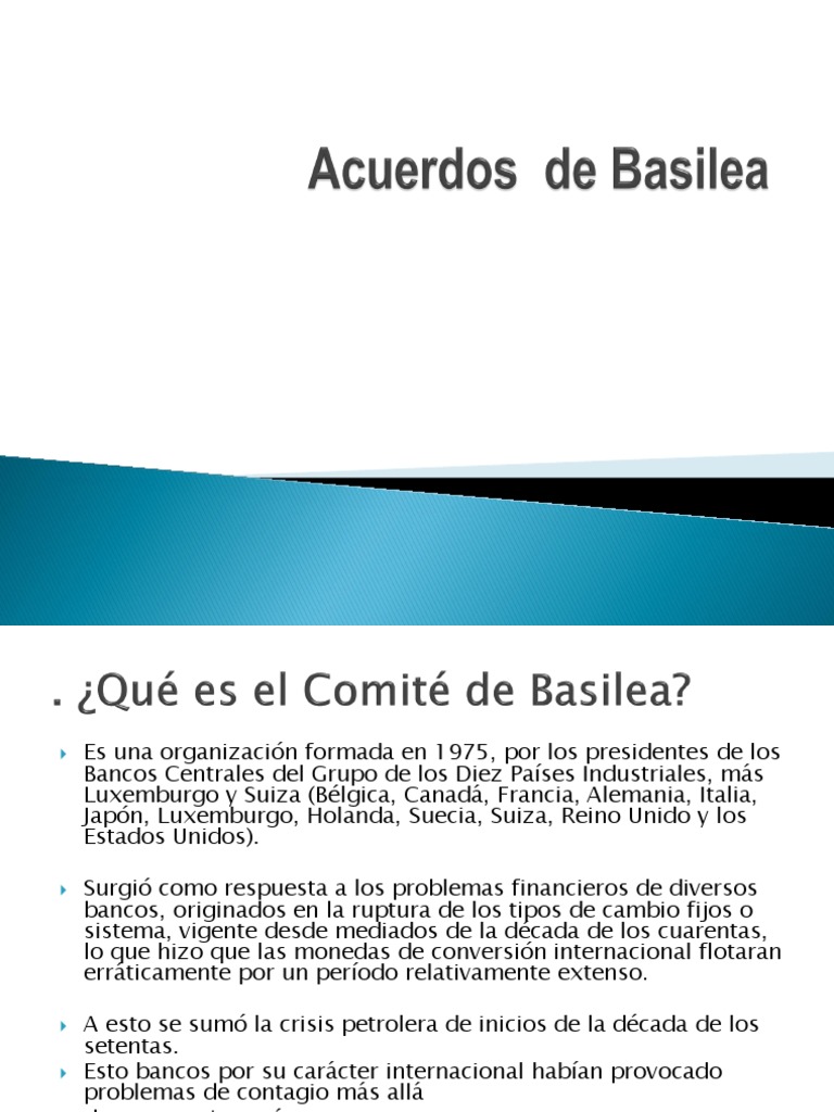 Basilea I y Basilea II | PDF | Basilea Ii | Bancos
