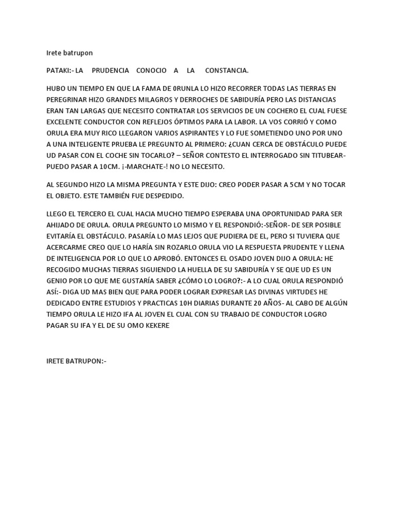 Irete Batrupon | PDF