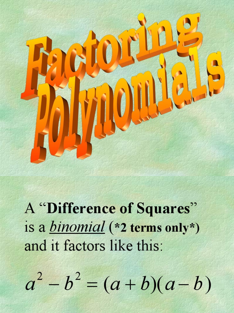 Factoring Polynomials | PDF | Numerical Analysis | Factorization
