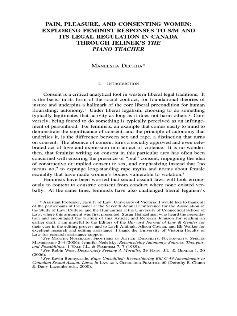 Pain, Pleasure and Consent | PDF | Sadomasochism | Bdsm