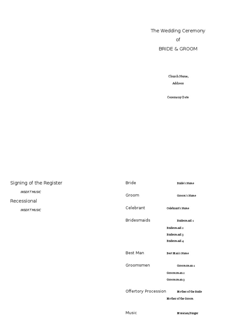 Catholic Mass Booklet Template From Mrs2Be | PDF | Mass (Liturgy) | God ...