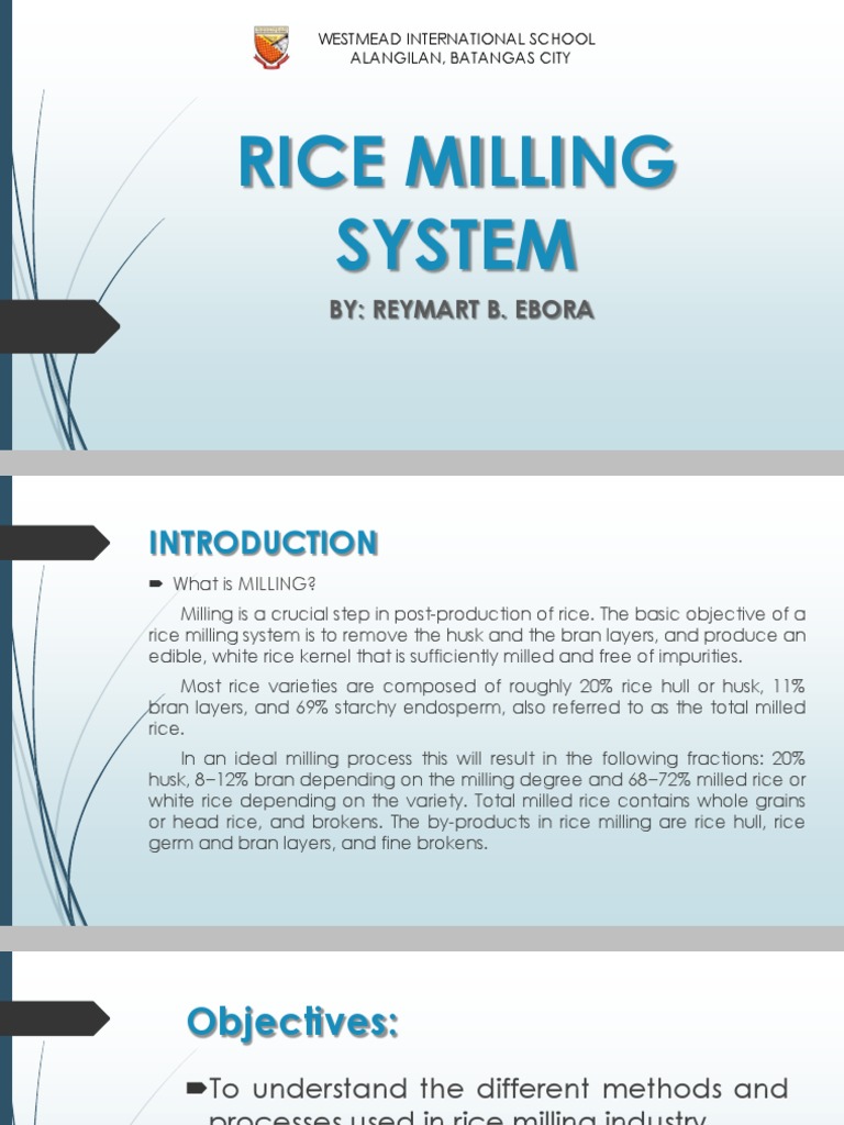 Rice Milling | PDF | Rice | Mill (Grinding)