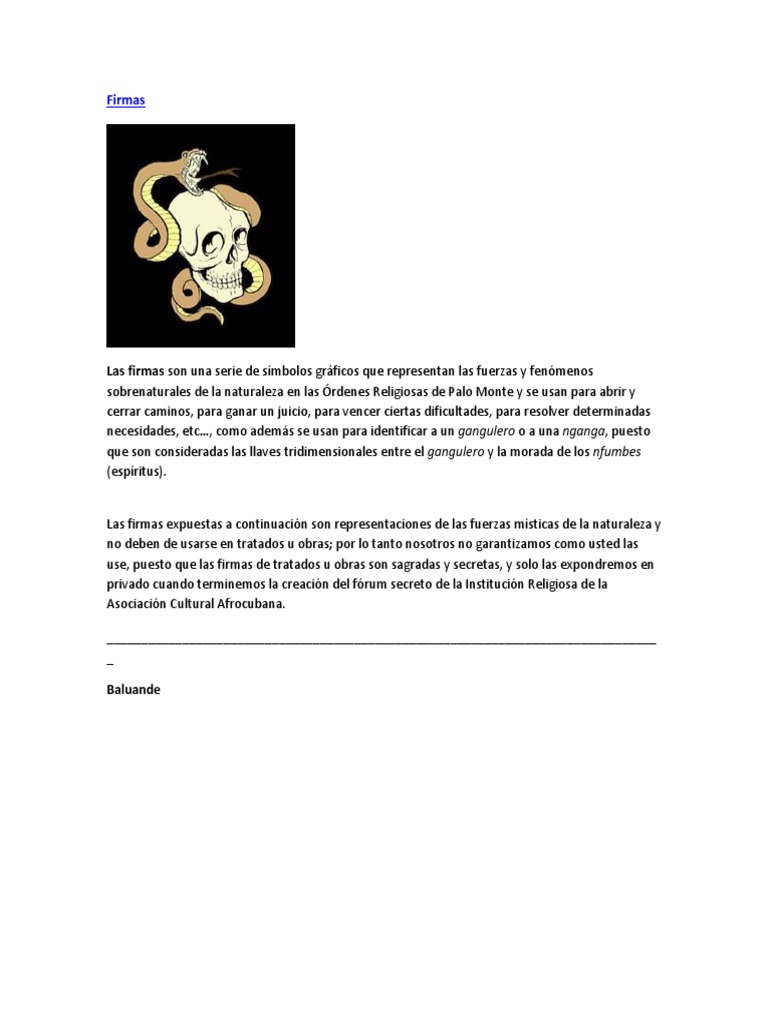 Firmas | PDF | Magia (Paranormal) | Brujería