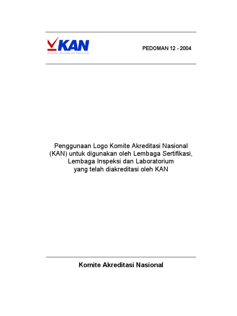 Ketentuan Penggunaan Logo KAN PDF | PDF