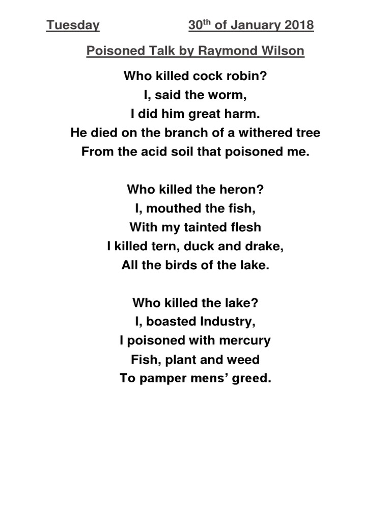 A Poison Talk - Lyric | PDF | Home & Garden | Science & Mathematics