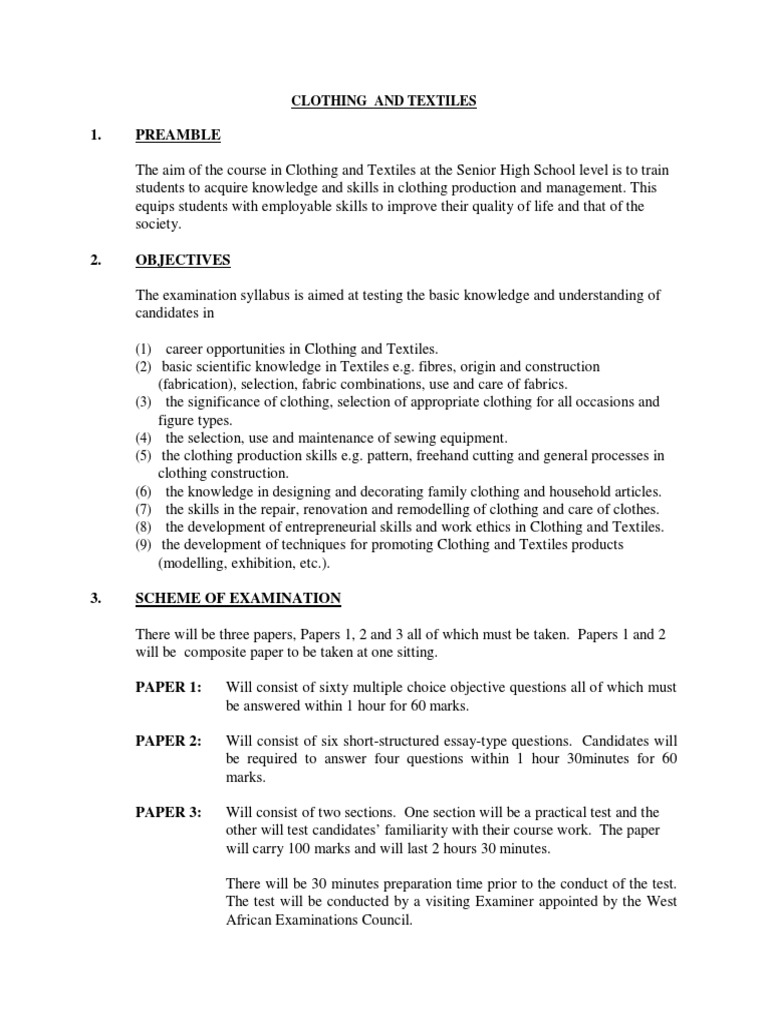 Clothing and Textiles | PDF | Textiles | Sewing