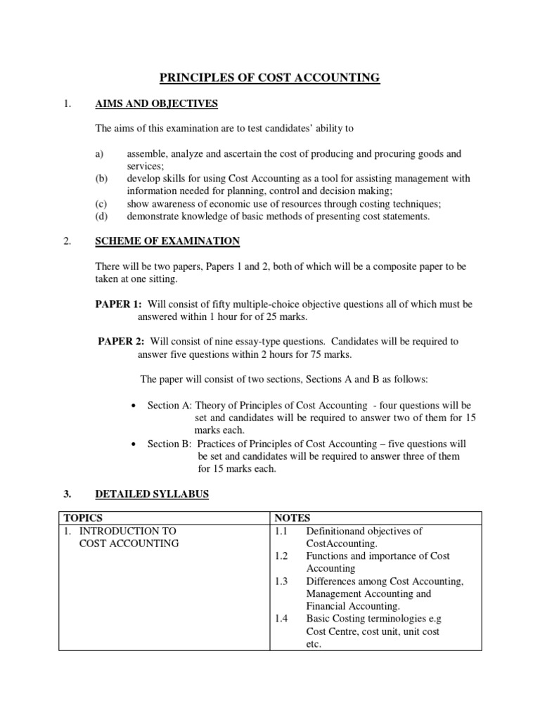 Principles of Cost Accounting | PDF | Cost Accounting | Accounting