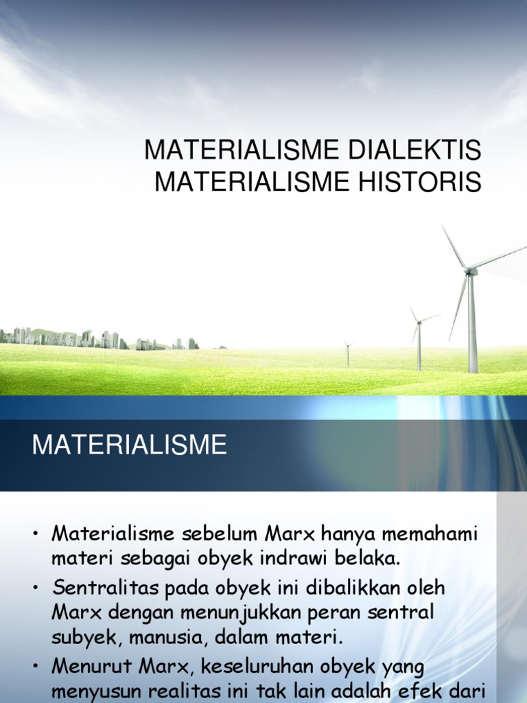 Materialisme Historis dalam Pemikiran Marx | PDF | Sejarah