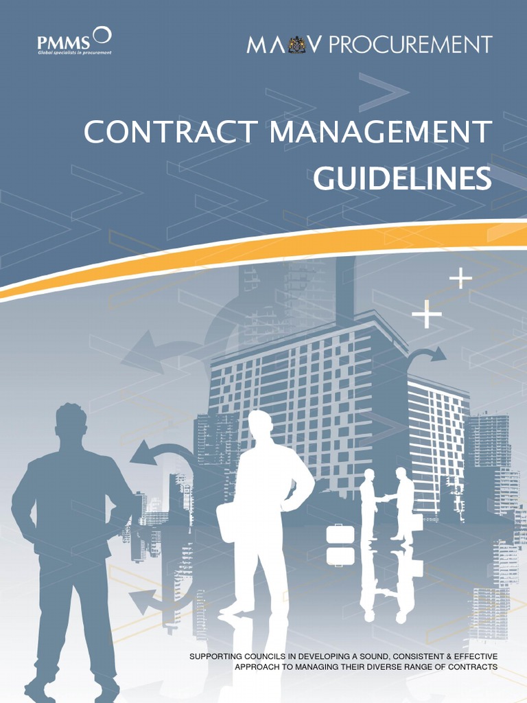 Contract Management Guidelines | PDF | Mediation | Procurement