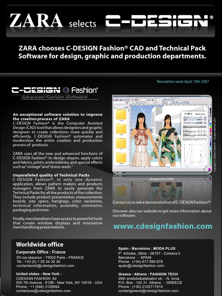 2007 Zara - Uk Us | PDF | Computer Aided Design | Fashion