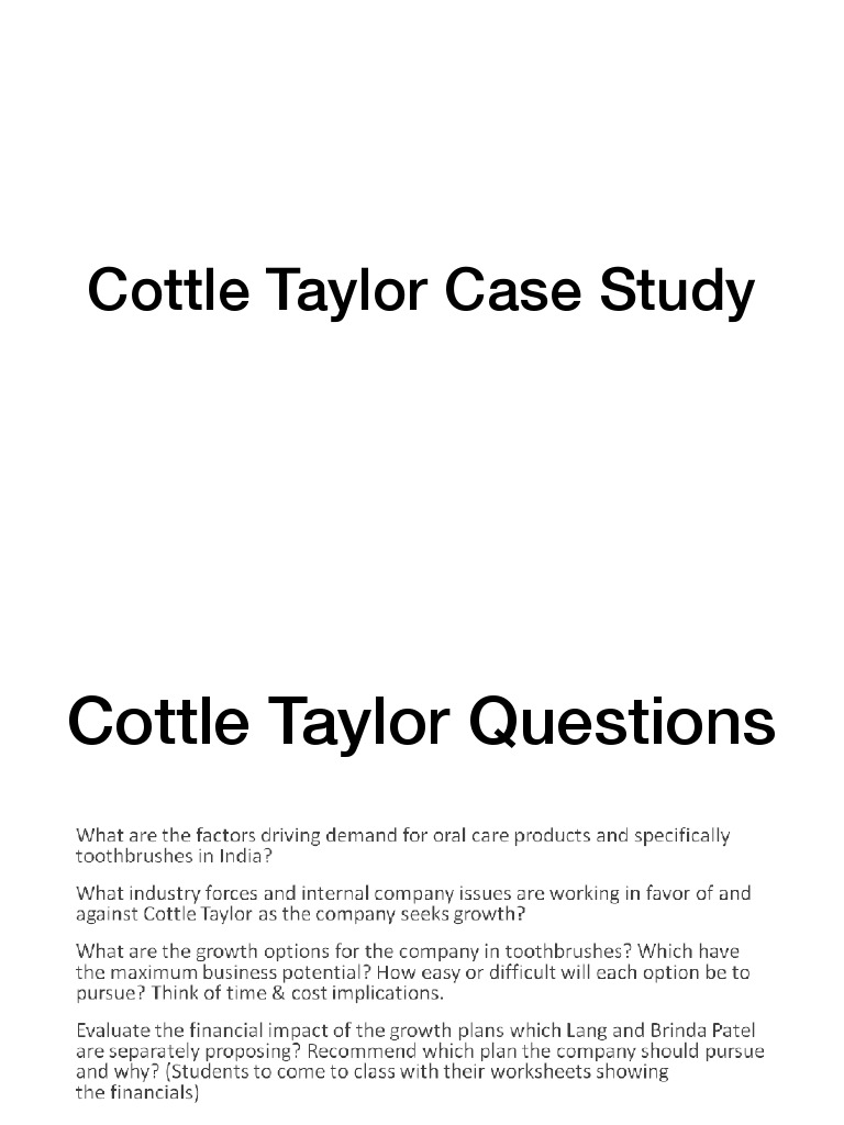 Cottle Taylor Questions | PDF | Career & Growth | Business