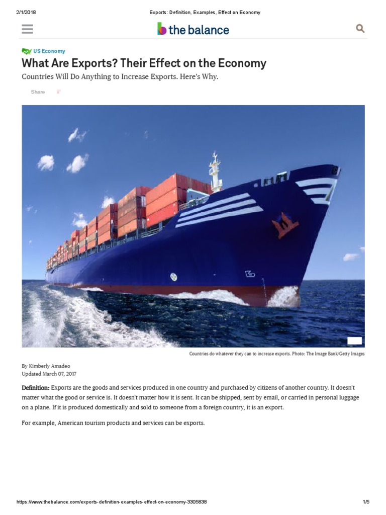 Understanding Exports & Economic Impact | PDF | Subsidy | Exports