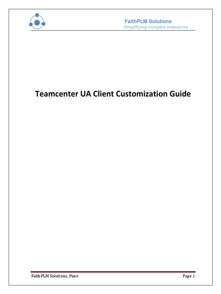 Fplm Teamcenter Ua Client Customization Guide Pdf Cascading Style Sheets Eclipse Software