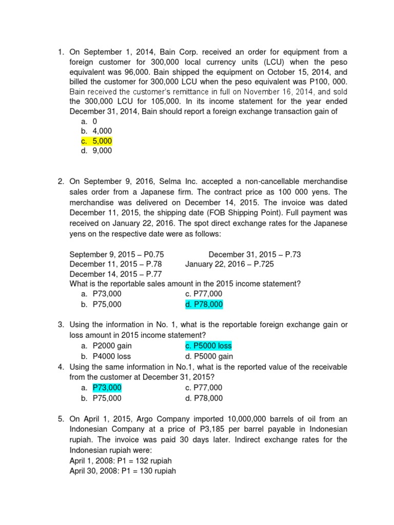 Foreign Currency | PDF | Accounts Payable | Foreign Exchange Market