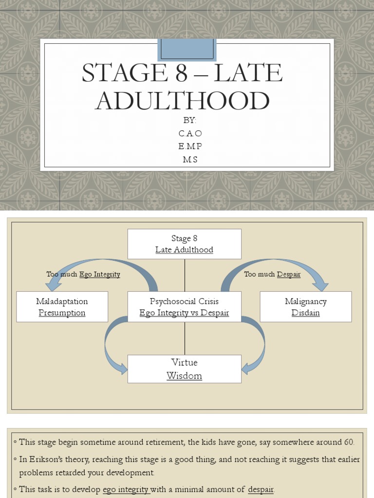 Late Adulthood Development