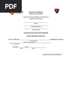 4PS DSWD Cert of Enrollment Form | PDF