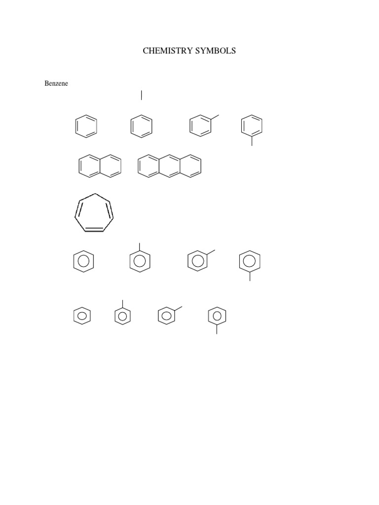 Chemistry Symbols | PDF | Chemistry | Physical Sciences