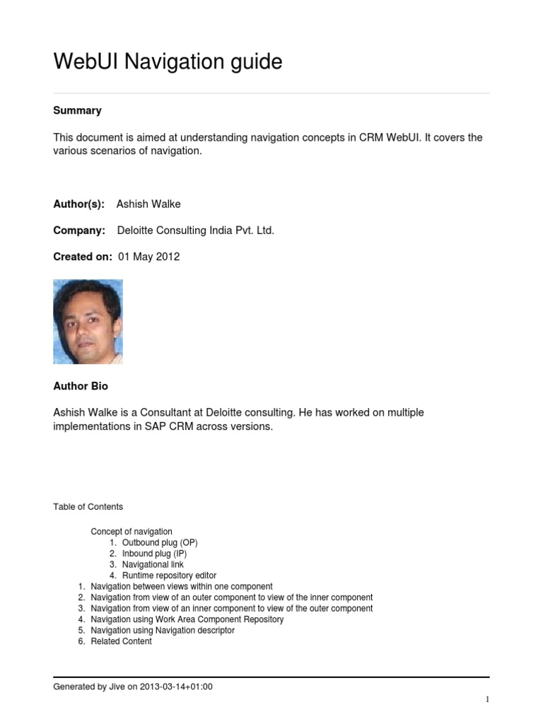 Navigation | PDF | Object (Computer Science) | Interface (Computing)