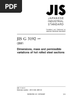 JIS G3101-2020 - Dual Language | PDF | Extrusion | Sheet Metal