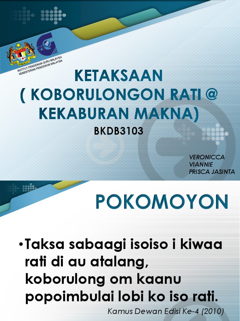 KETAKSAAN (Koborulongon Rati) | PDF