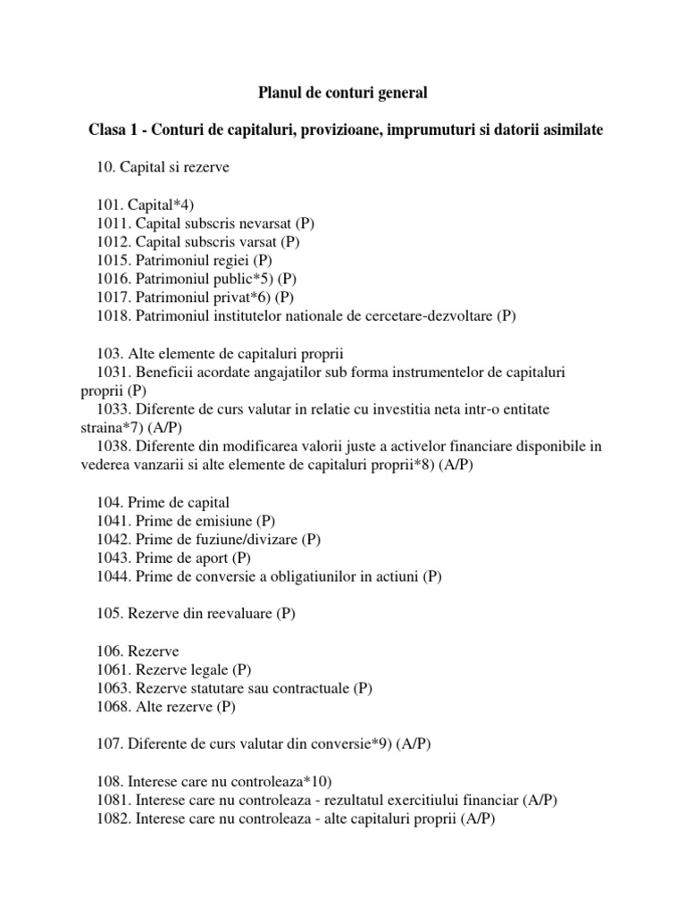 Planul de Conturi 2018 PDF | PDF